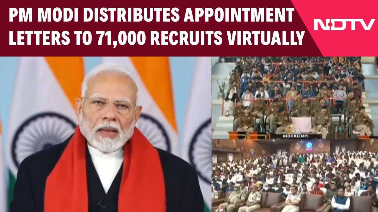 PM Modi | PM Modi Distributes Appointment Letters to 71,000 New ...