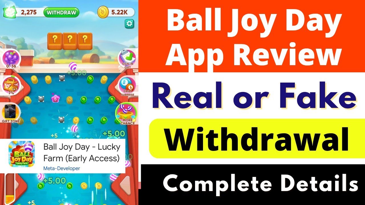 Ball Joy Day App Real or Fake | Ball Joy Day App Withdrawal | Ball Joy ...