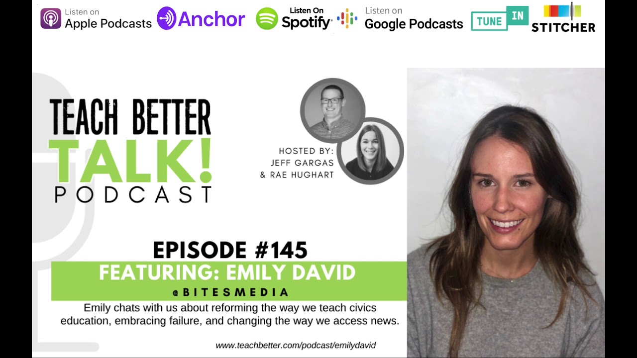 Episode 145 of the Teach Better Talk Podcast - Emily David - YouTube