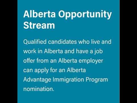 Alberta Opportunity Stream. Провинциальная программа иммиграции - YouTube