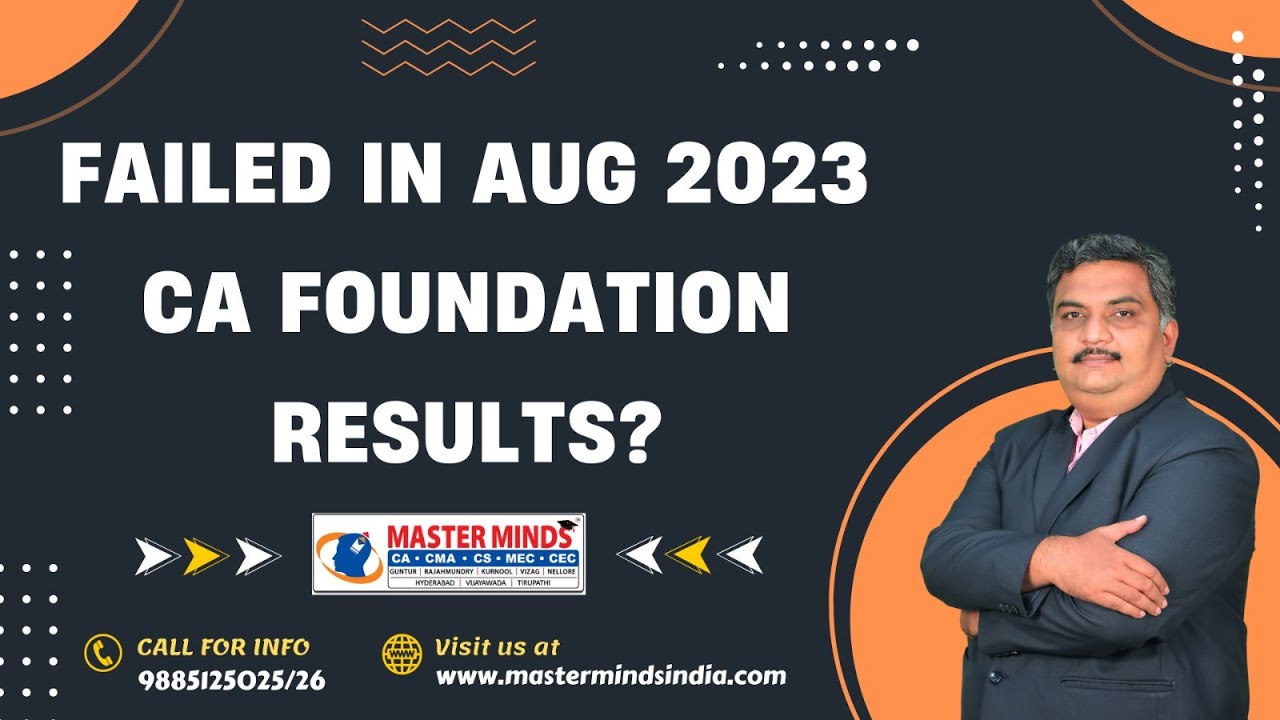 English | Failed in Aug 2023 CA foundation Results - YouTube
