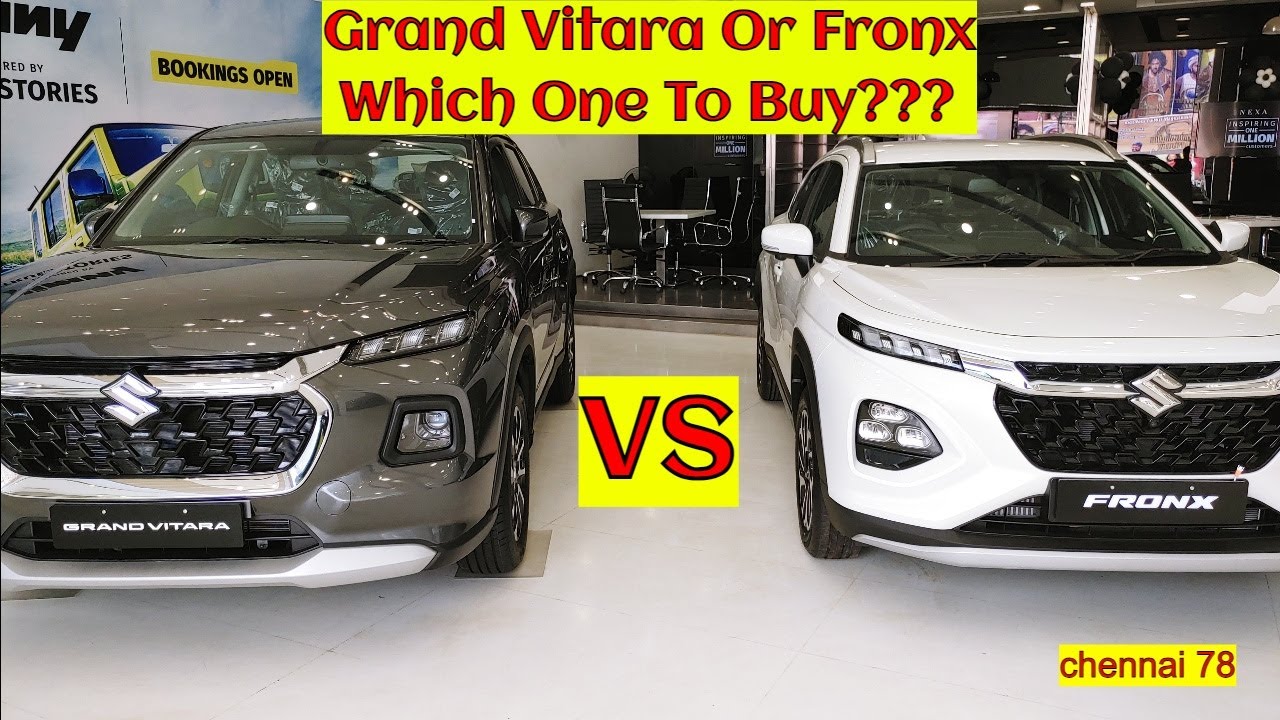 Maruti Fronx vs Grand Vitara - Comparison Video Which One To Buy?? # ...