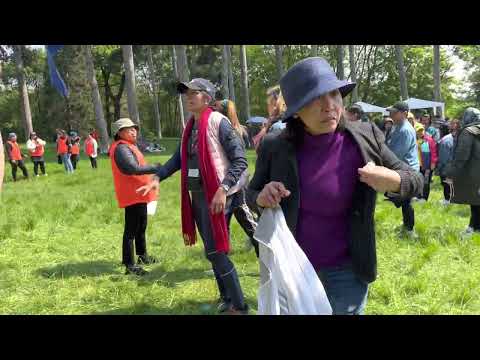 Part 2 games t shirt relay, longest lines - YouTube