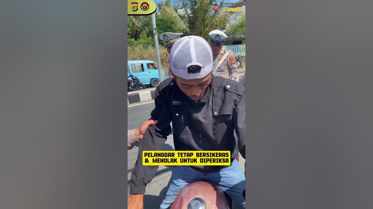 Operasi Zebra Krakatau 2024: Tindak tegas pelanggar yang berusaha menghindari petugas - YouTube