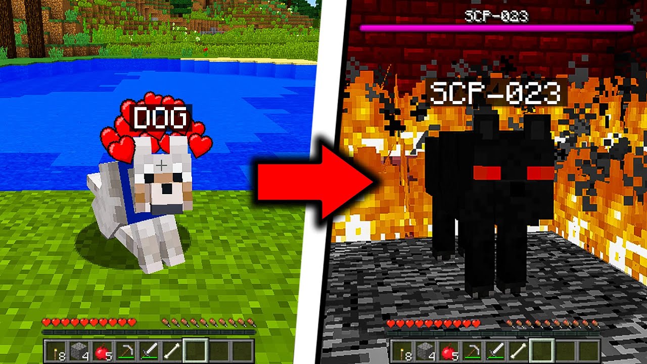 MY DOG TRANSFORMED into SCP-023 in Minecraft! - Scary Minecraft Video ...