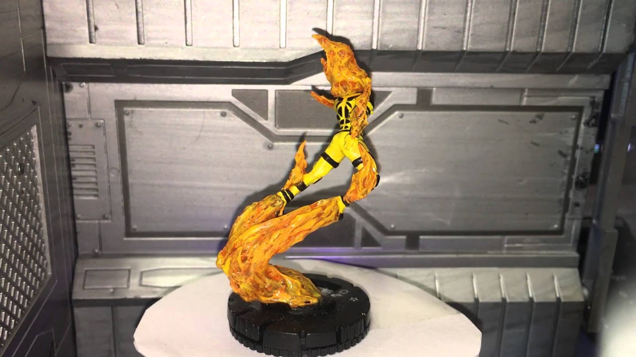 Age of Apocalypse Sunfire Heroclix Custom - YouTube