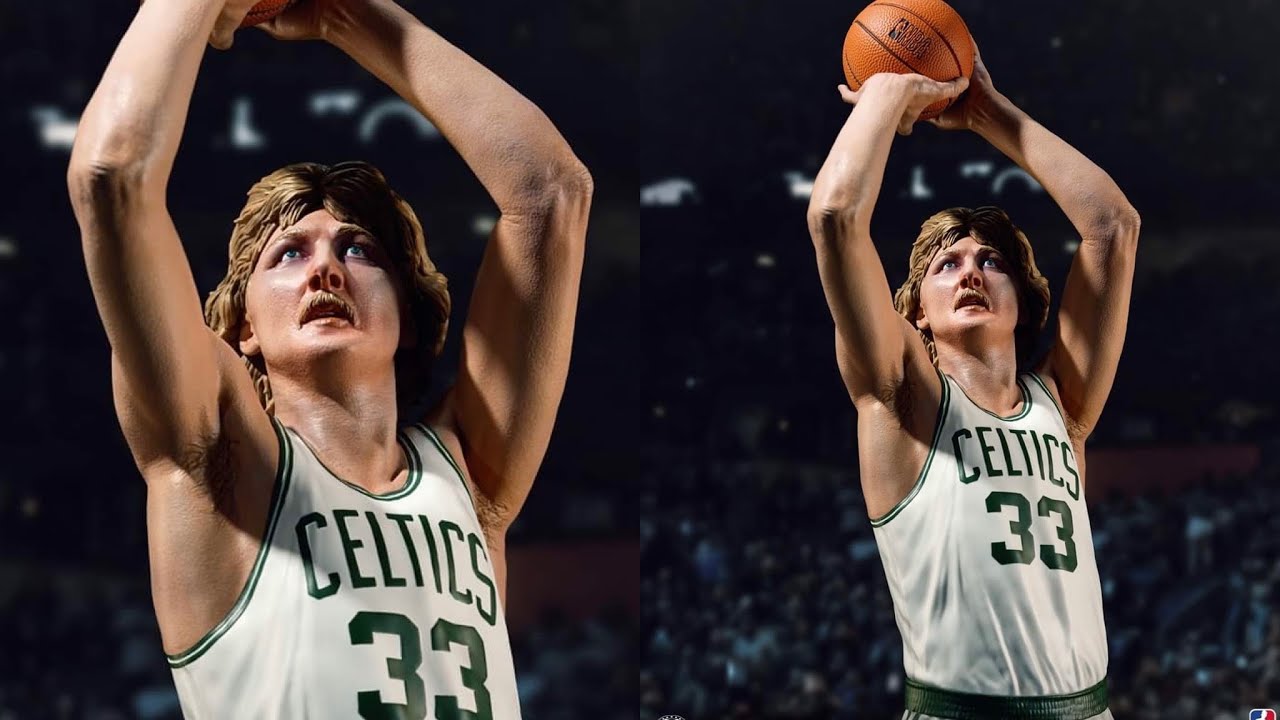 New nba Larry Bird statue revealed PCS collectibles - YouTube