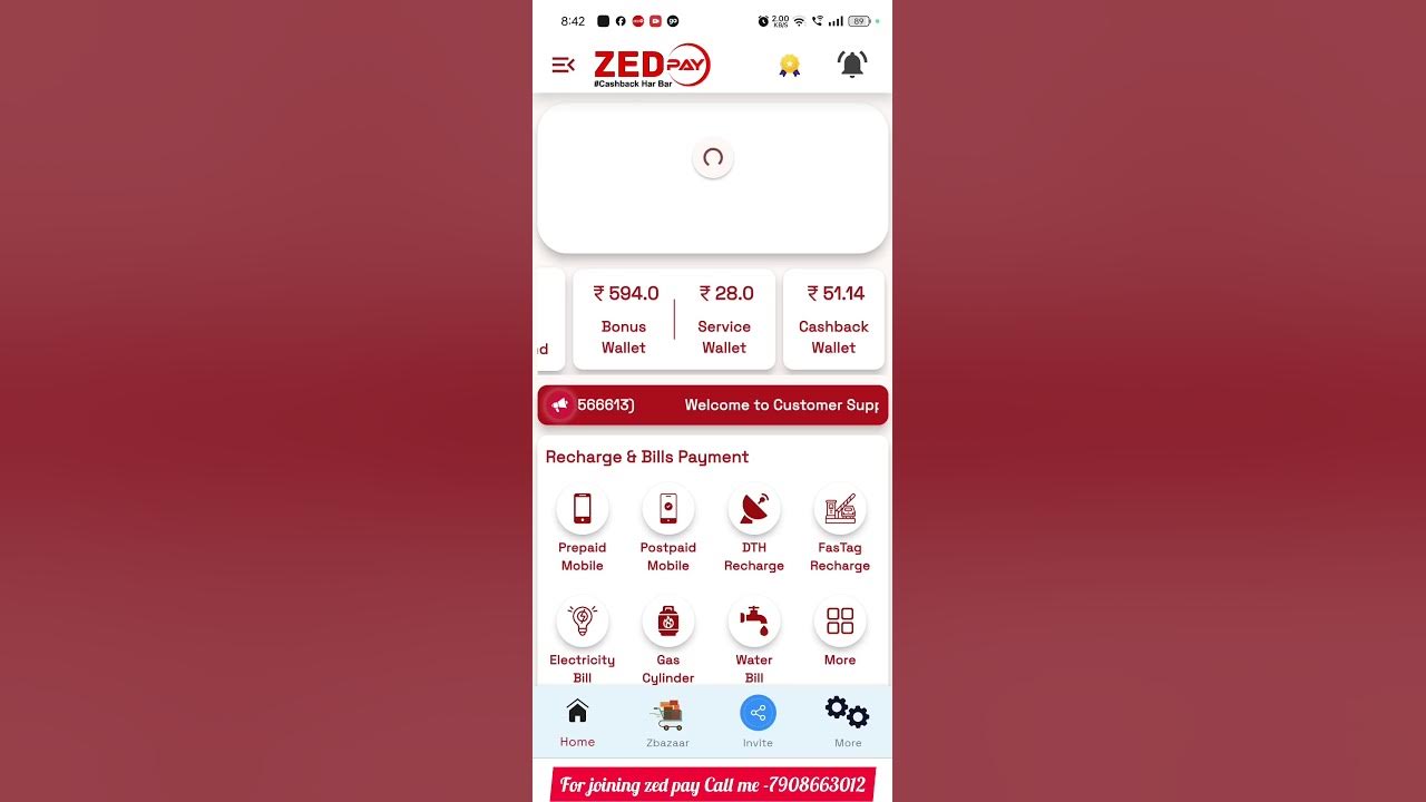 Zed pay recharge cashback redeem process , service wallet zeed bazaar #zed #pay - YouTube