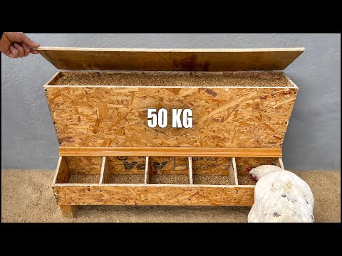 Sıra Dışı Fikirler | 50 Kg Depolu Otomatik Tavuk Yemlik Nasıl Yapılır