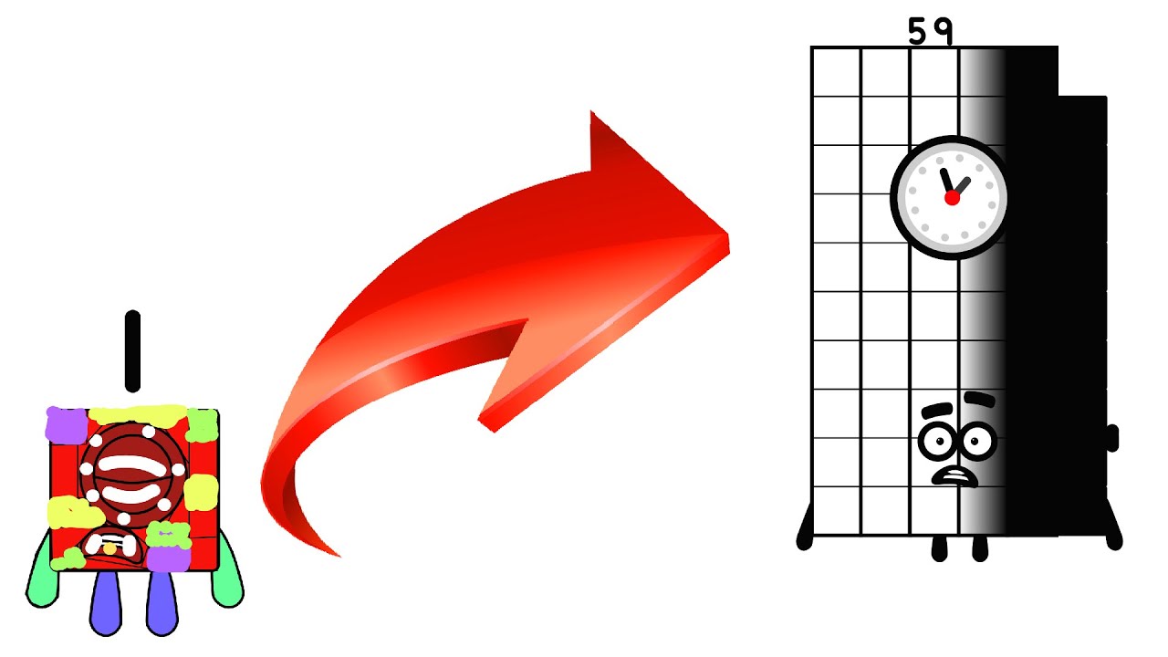 Numberblocks full season Uncannyblocks band different 1 to 60 - YouTube