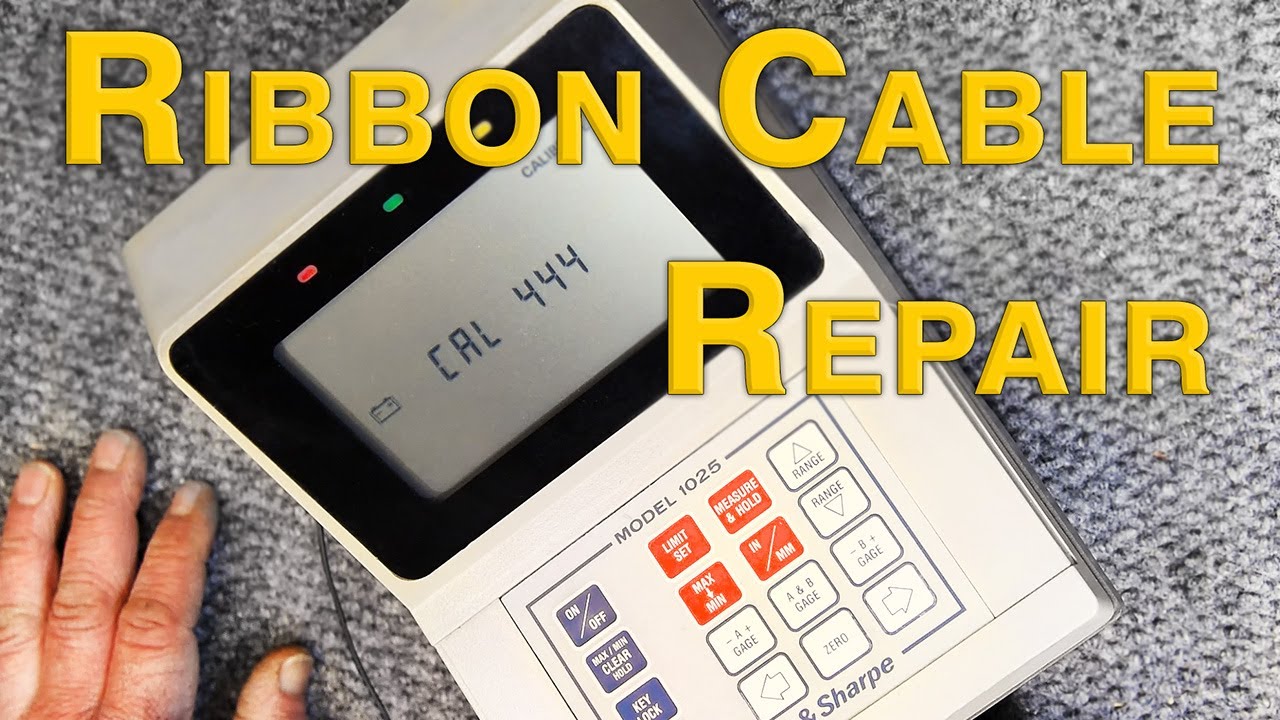 Ribbon Cable Repair Using Conductive Paint - YouTube