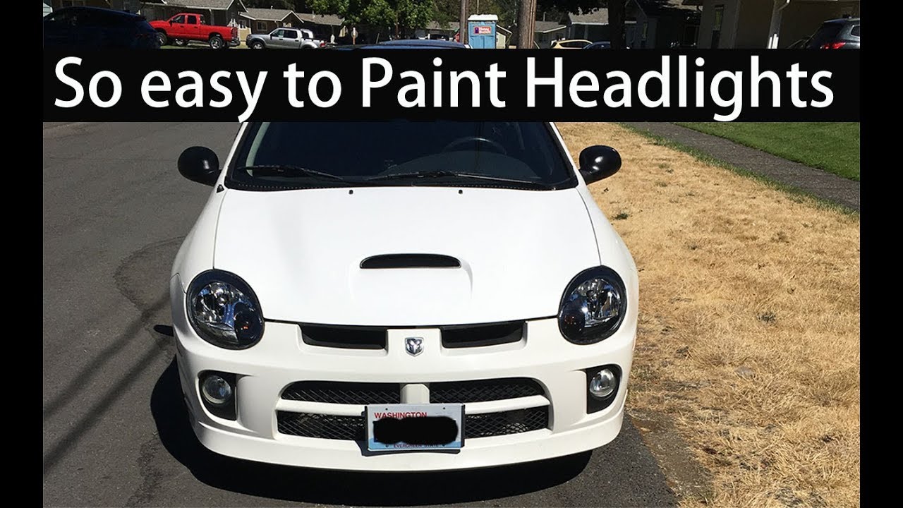 How to take apart and paint headlight housings, so easy!!! Dodge Neon ...