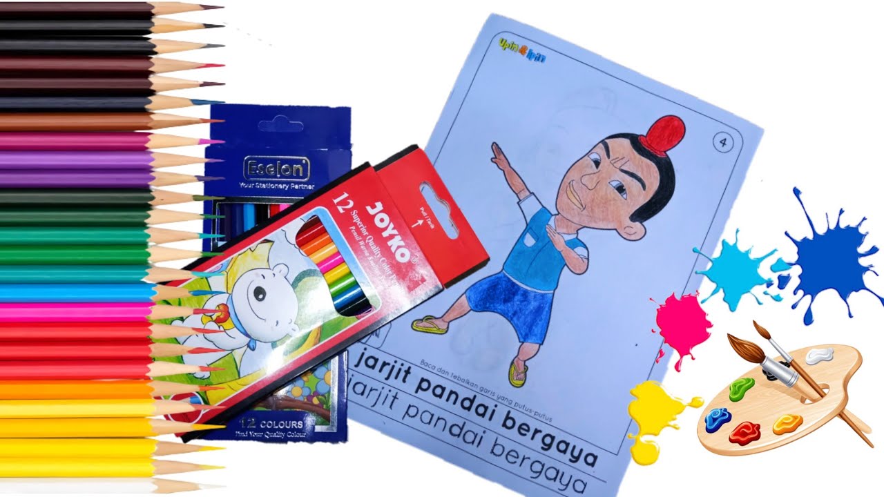 Menggambar Dan Mewarnai karakter jarjit Gambar Untuk Anak Anak ...