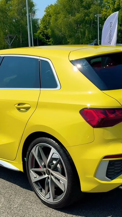 The Audi S3 Sportback | Stoke Audi | In the eye catching Python Yellow ...
