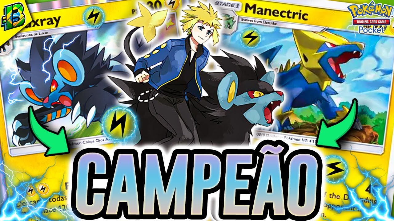 O Deck CAMPEÃO de Luxray! 14 2 na Gringa! ⚡🔥 Pokémon TCG Pocket - YouTube