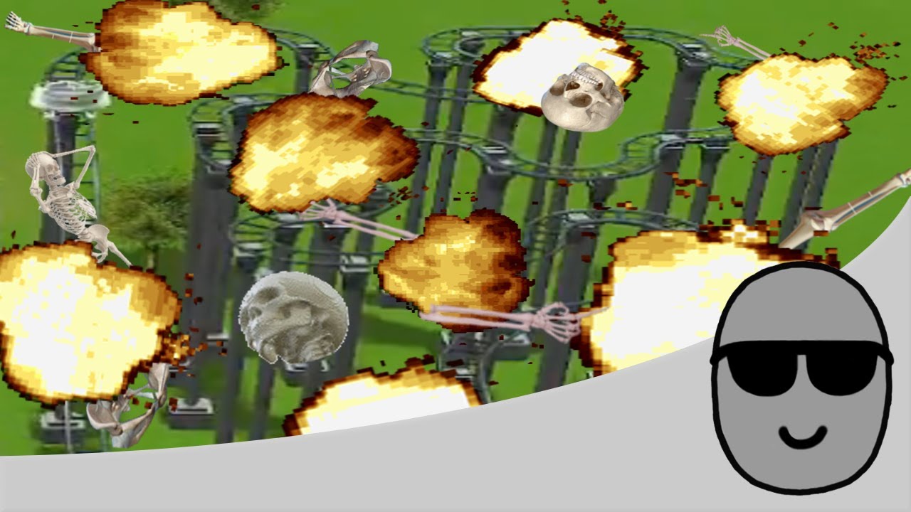 Roller Coaster Tycoon 3 - exploding your bones (teddyras) - YouTube