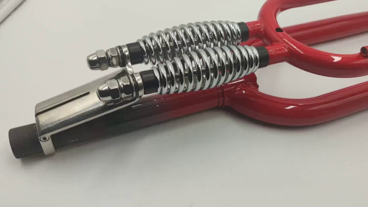 dual suspension fork for lowriders - YouTube