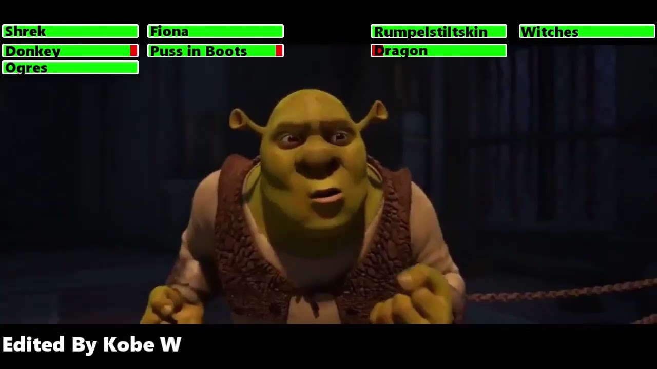 Shrek Forever After (2010) Final Battle with healthbars 1/2 - YouTube