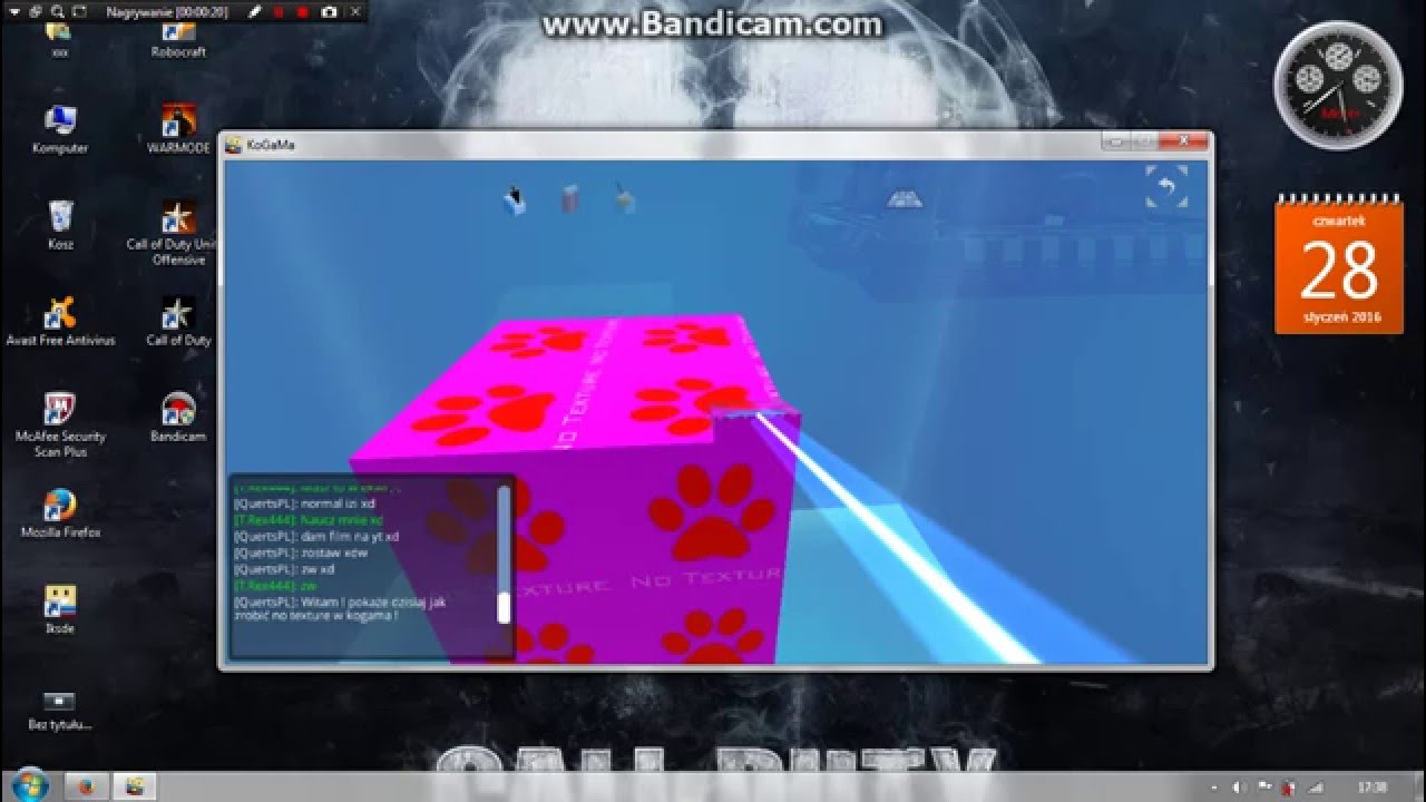 KoGaMa how to make no texture block - YouTube