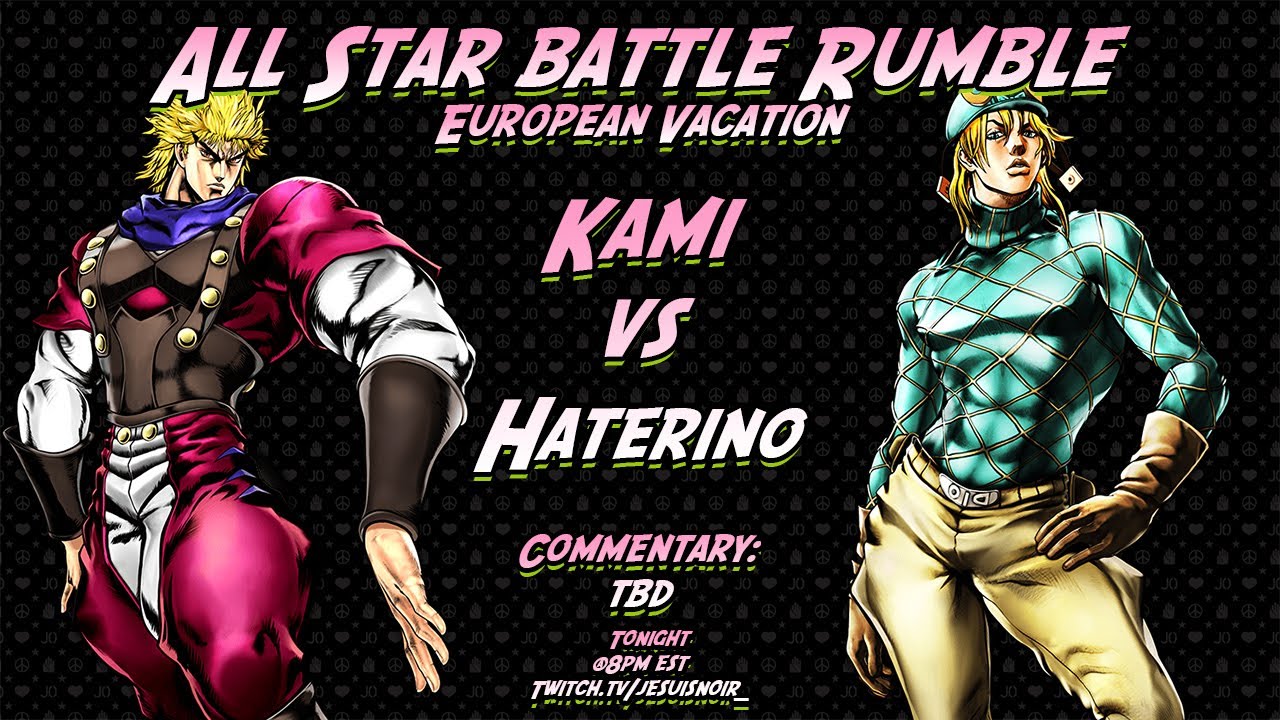 Jojo All Star Rumble FT10 EU: Haterino vs Kami - YouTube