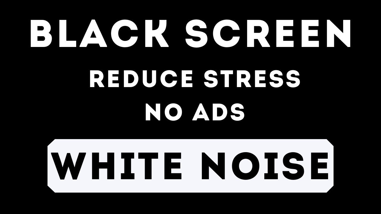 White Noise Black Screen Help You Sleep, Soothing White Noise for Sleep ...