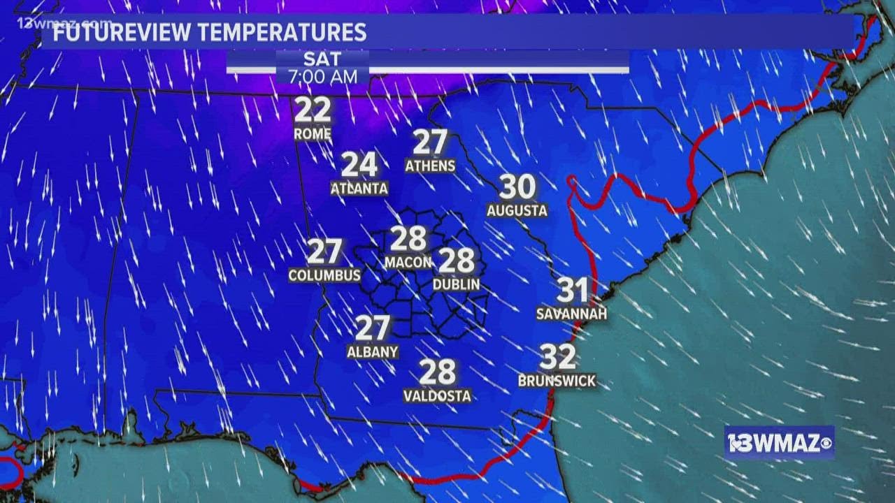 Windy, frigid first half of the weekend, a bit warmer by Sunday ...