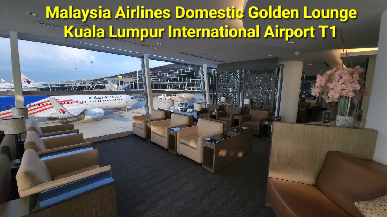 Malaysia Airlines Domestic Golden Lounge KLIA1 Kuala Lumpur ...