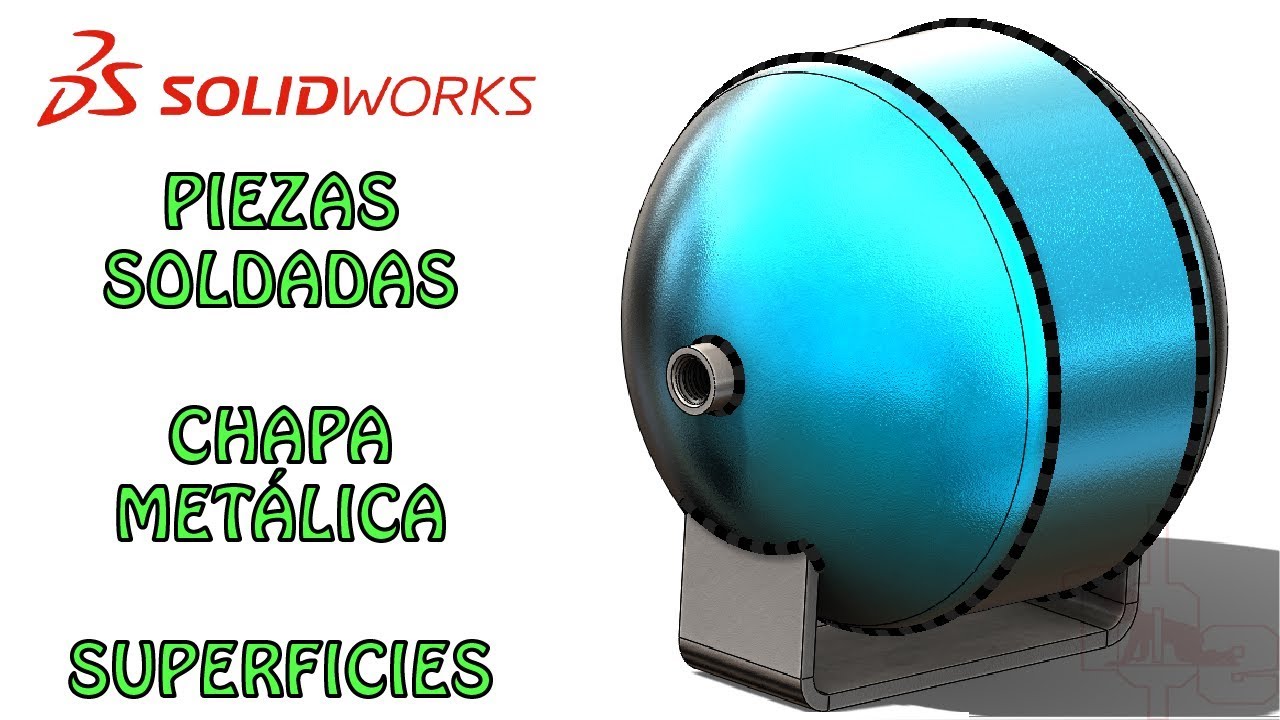 CORDÓN DE SOLDADURA EN SOLIDWORKS - PIEZAS SOLDADAS - YouTube