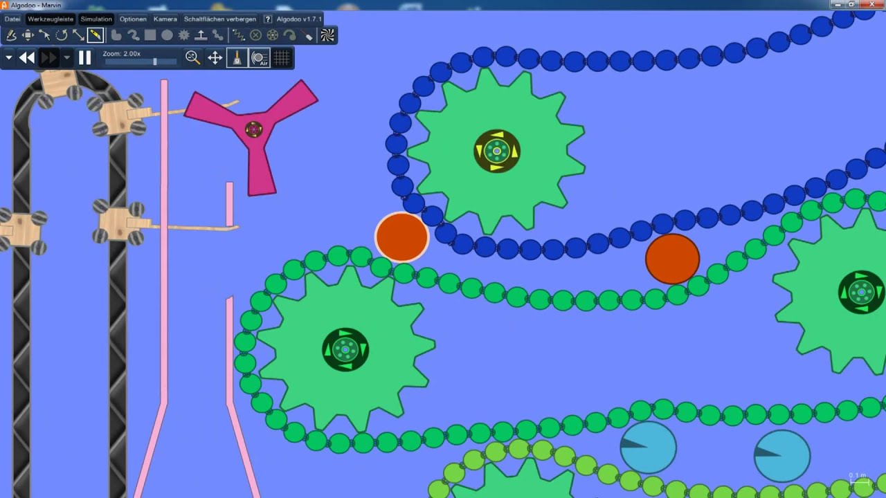 Algodoo Phun Videoantwort - Ball Maschine - German - YouTube