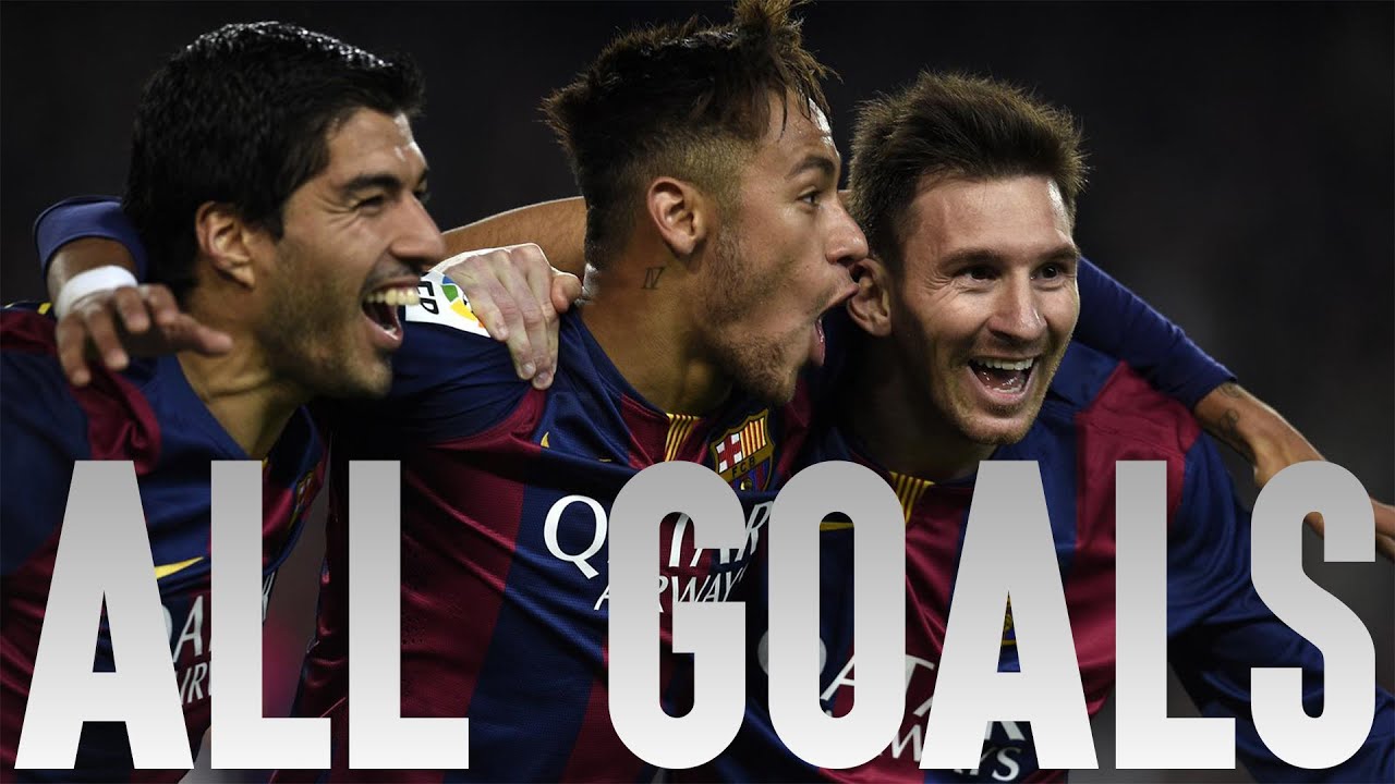 MSN Messi, Suárez & Neymar All Goals 2014-2015 | HD - YouTube