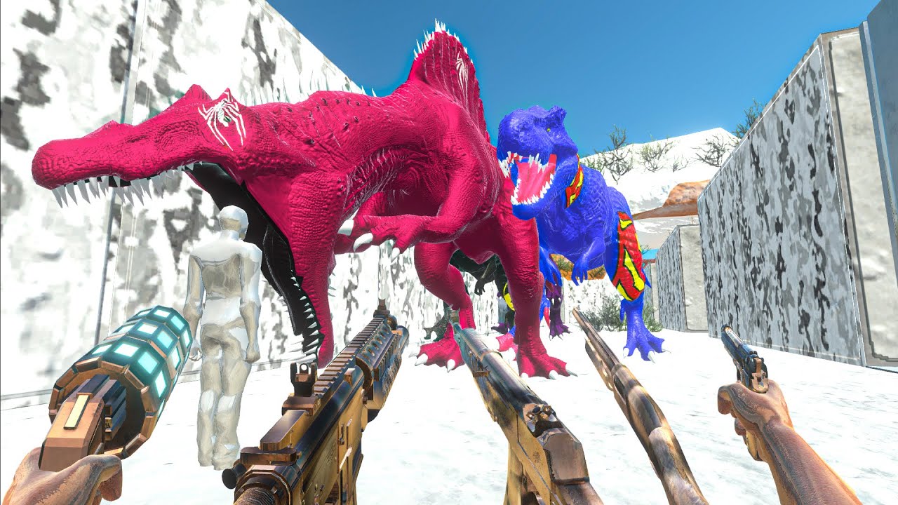 ⚡FPS PERSPECTIVE SURVIVE IN THIS HOSTILE LAND WITH DINOSAURS⚡- Animal ...