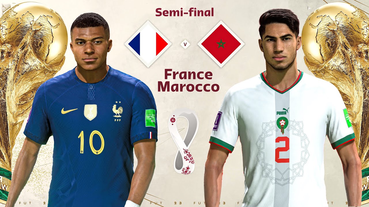 FIFA 23 | France vs Marocco - FIFA World Cup 2022 Semi-final | 4K - YouTube