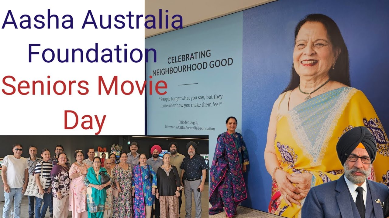 Seniors Movie Party ! Aasha Australia Foundation ! Seniors Movie Day ...