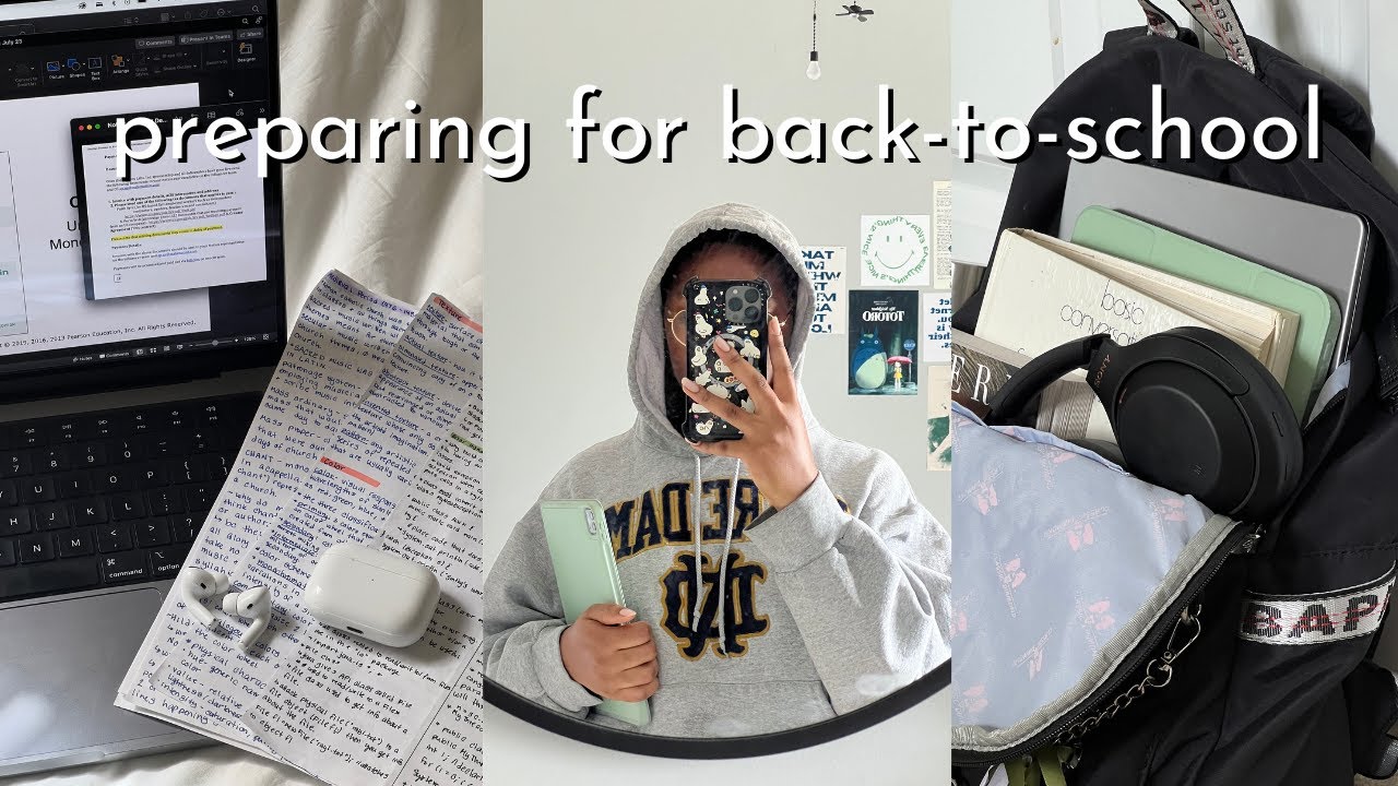 PREPARING FOR BACK TO SCHOOL | getting organized, study tips ...