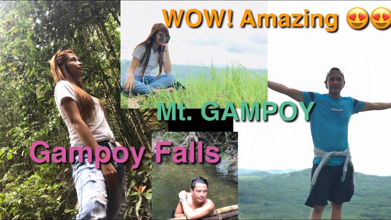 Trekking + swimming (MOUNT GAMPOY & GAMPOY FALLS) - YouTube