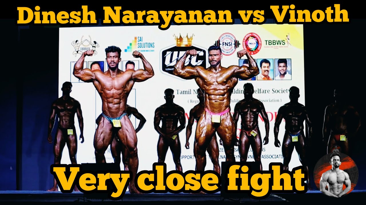 85kg Bodybuilding Dinesh Narayanan vs Vinoth very close fighter | Mr ...