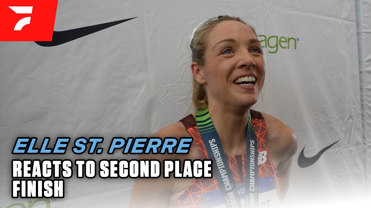 Elle St. Pierre Reacts to 2nd Place in 3000m | USATF Indoor ...