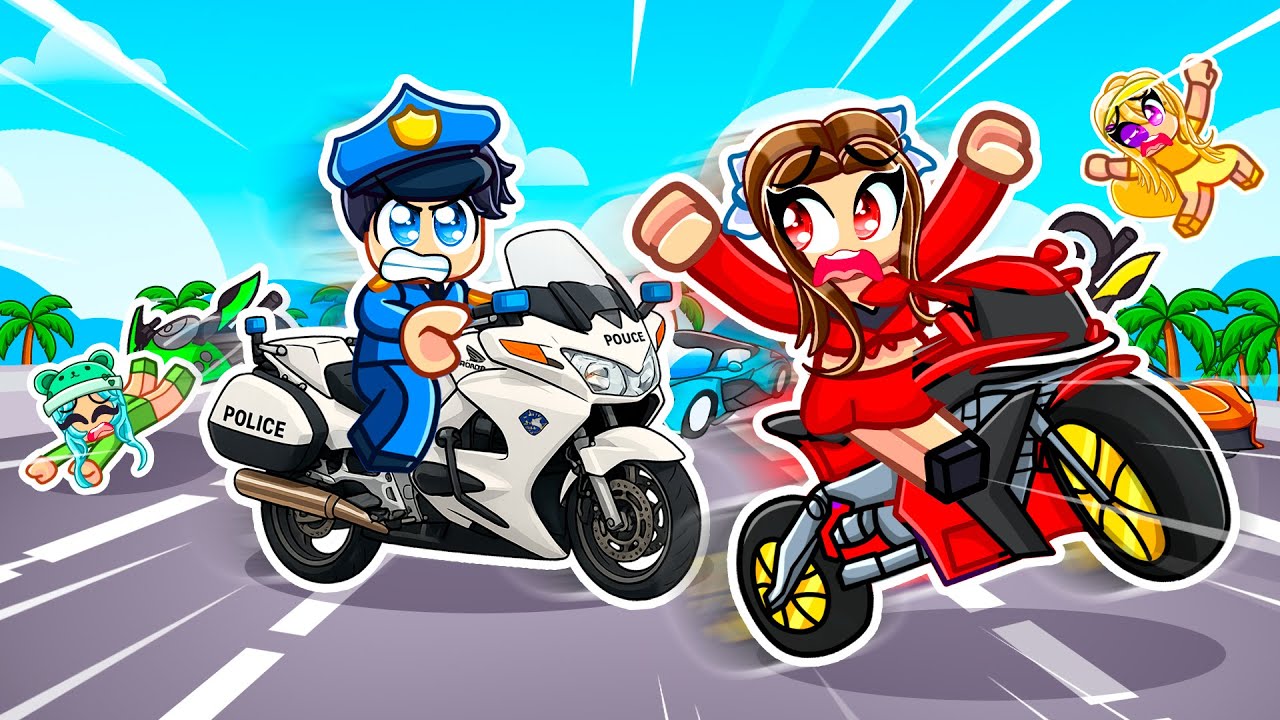 I Became A POLICE OFFICER In MOTORCYCLE MAYHEM! (Roblox) - YouTube
