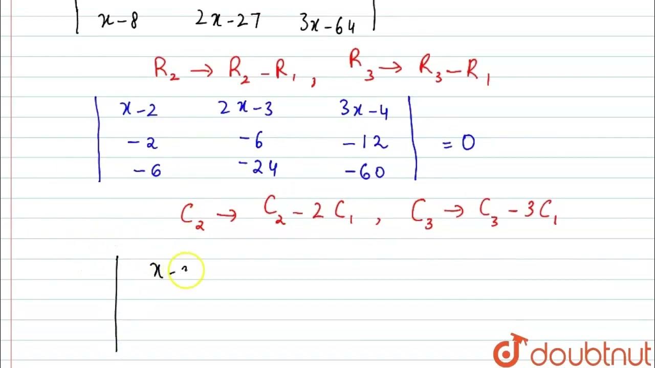Using Properties Of Determinants Solve The Following For X r n x 2 using-properties-of-determinants-solve-the-following-for-x-r-n-x-2