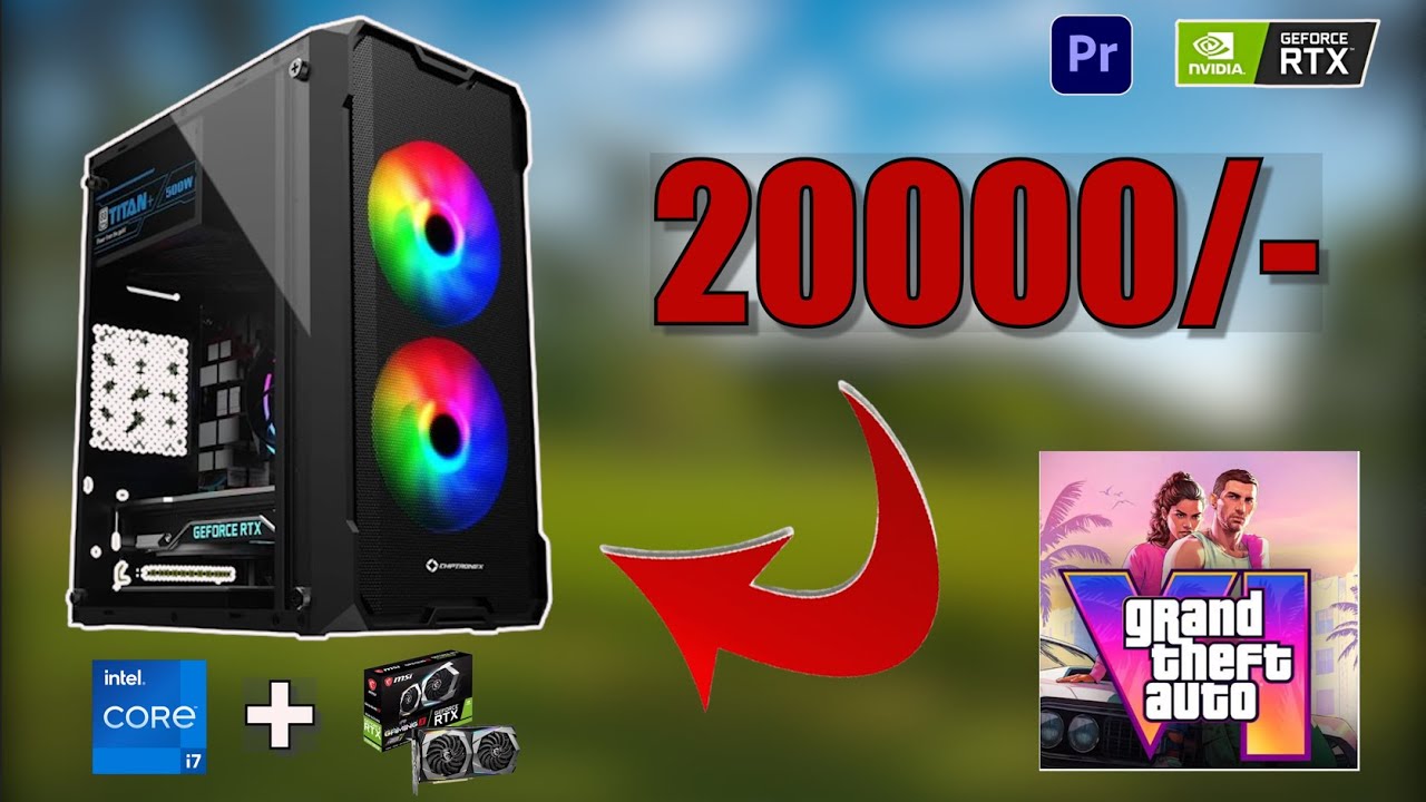 ₹20000 ultimate pc for gaming/ intel i7🔥 rtx graphics card 2025⚡ - YouTube