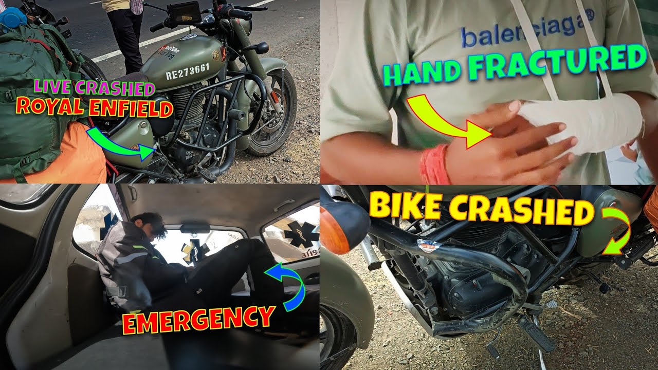 Bike Accident || Left Hand wrist broken || Somnath to Trimbakeshwar ...