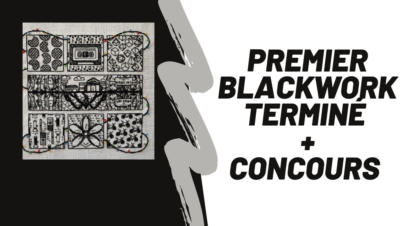 Flosstube#8 : Premier Blackwork + Concours ! - YouTube