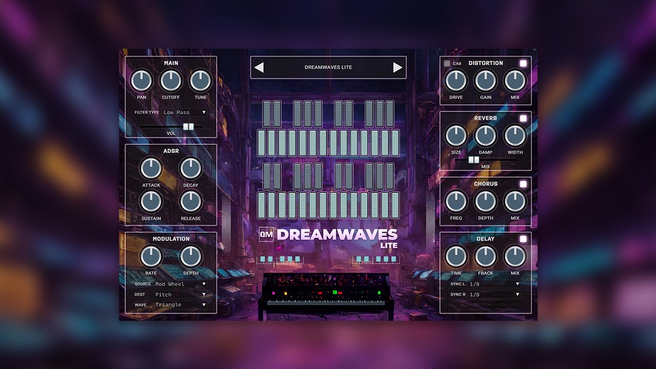 DREAMWAVES LITE DEMO | FREE VIRTUAL INSTRUMENT | FREE VST/VST3/AU - YouTube