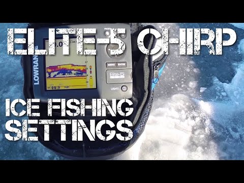 Lowrance Elite5 CHIRP Ice Machine - YouTube