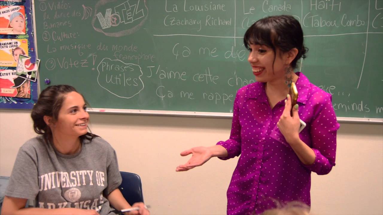 Student teaching of French III High School Class, Spring 2016 - YouTube
