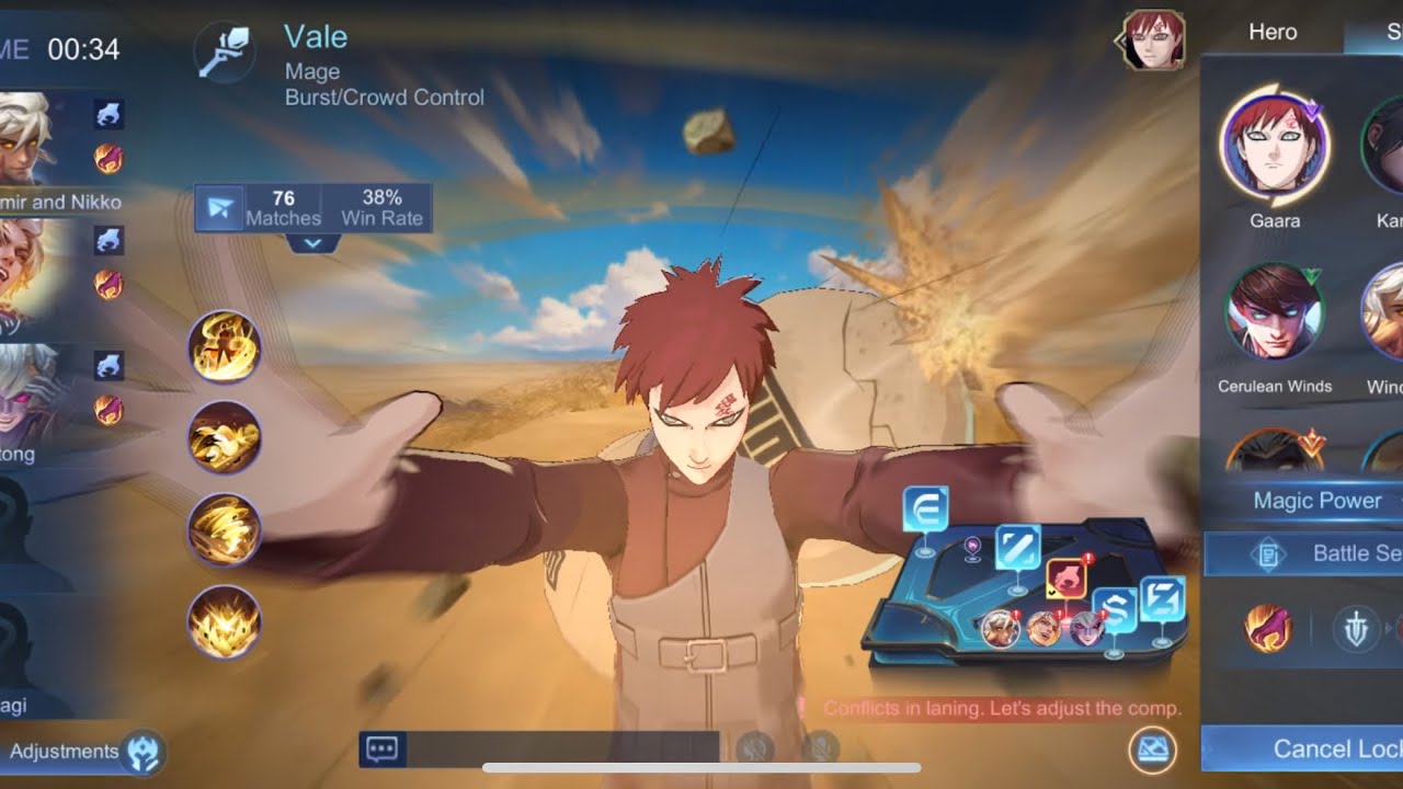 GAARA IS THE STAR OF THE SHOW WITH 21 ASSISTS | VALE | MOBILE LEGENDS ...