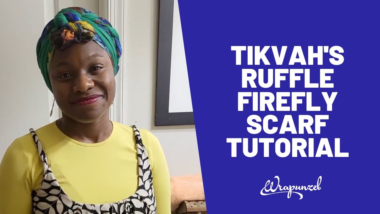 Tikvah's Ruffle Firefly Scarf Tutorial - YouTube
