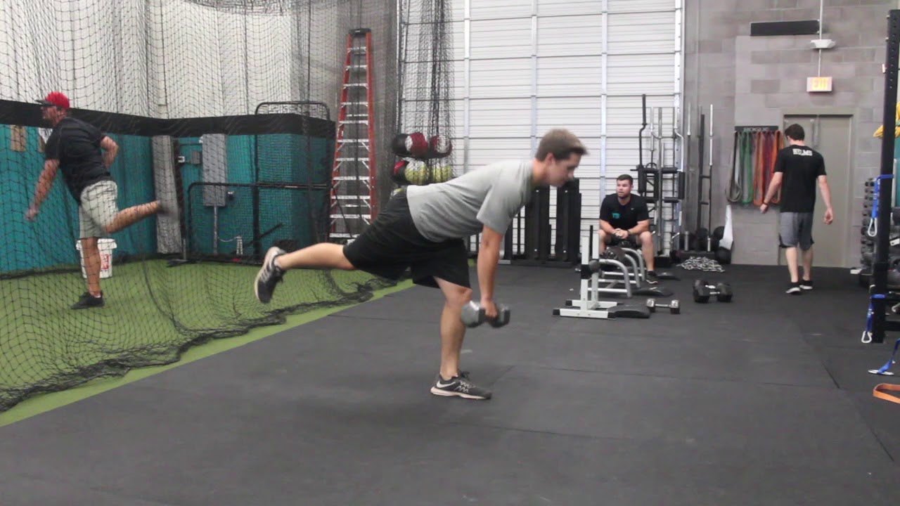 1 DB Single Leg Deadlift SLDL - YouTube