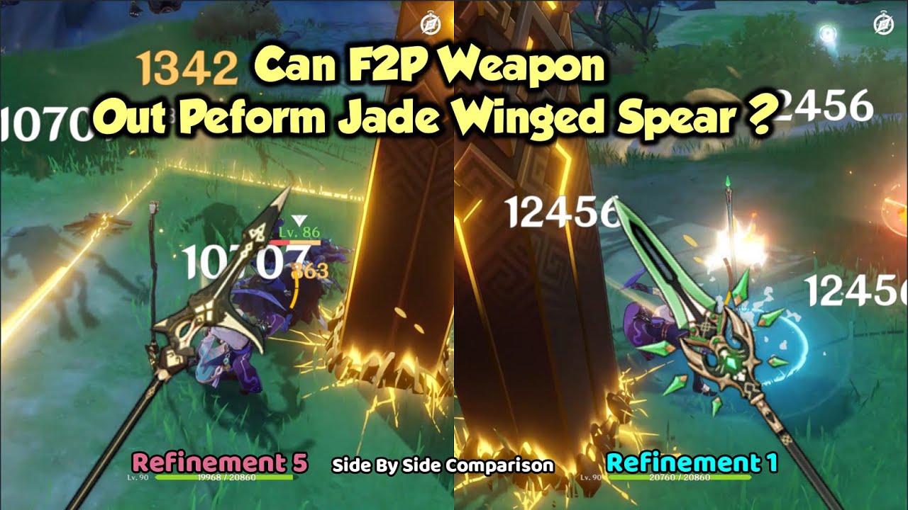 Full Comparison R5 Prototype Starglitter vs R1 Jade Winged Spear| Side ...