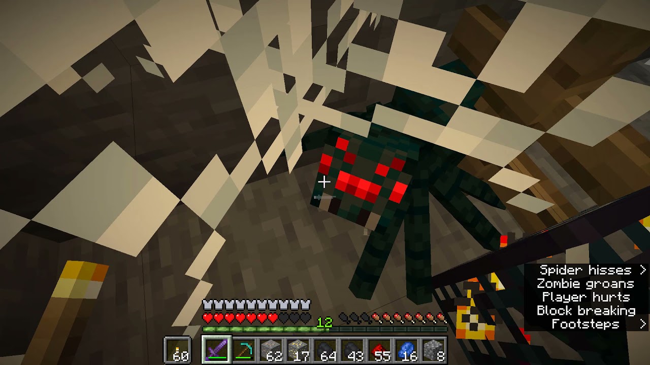 Arachnophobia portrayed by minecraft | #1 - YouTube